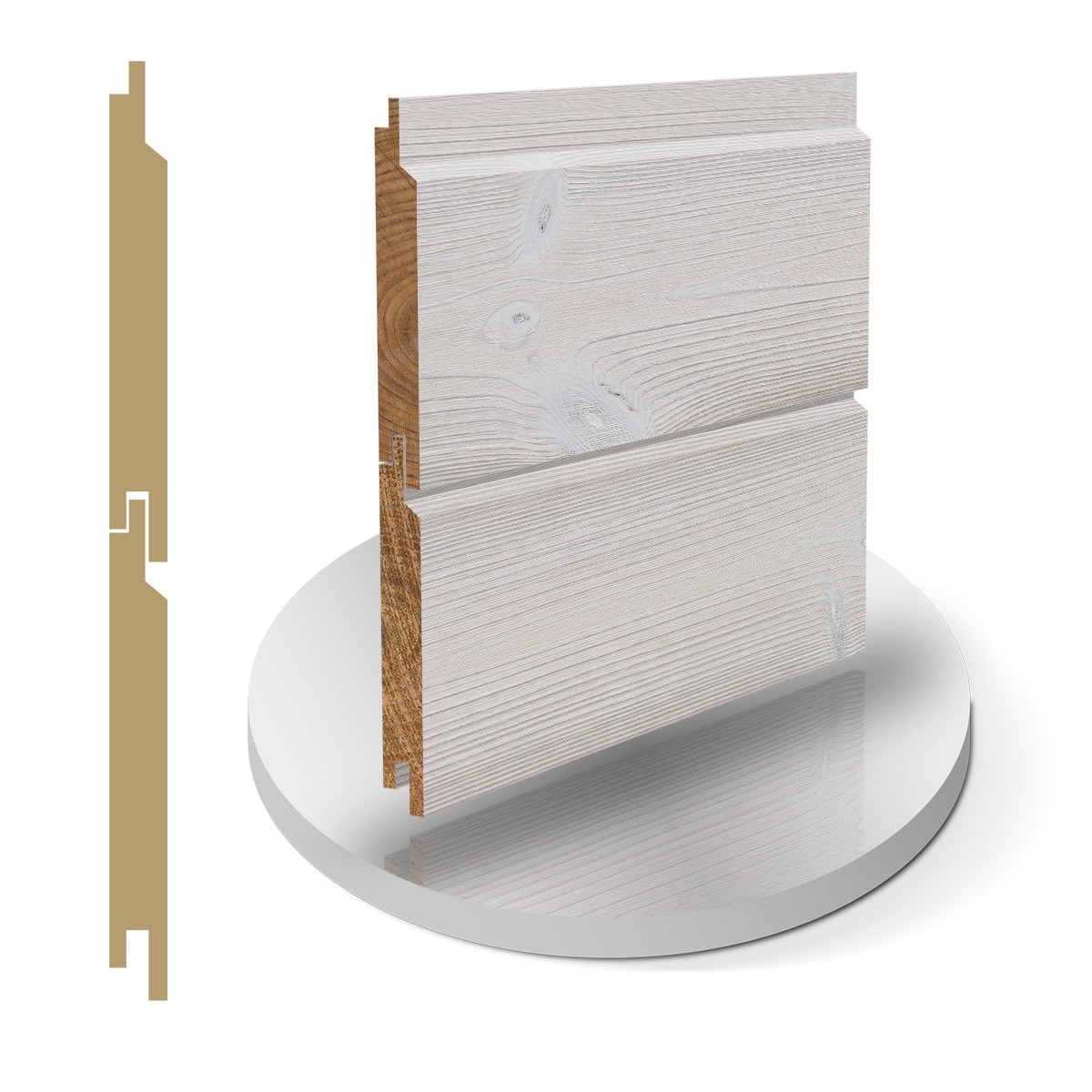 Pre-Finished – Structured wire brushed Thermowood Redwood D Cladding ...